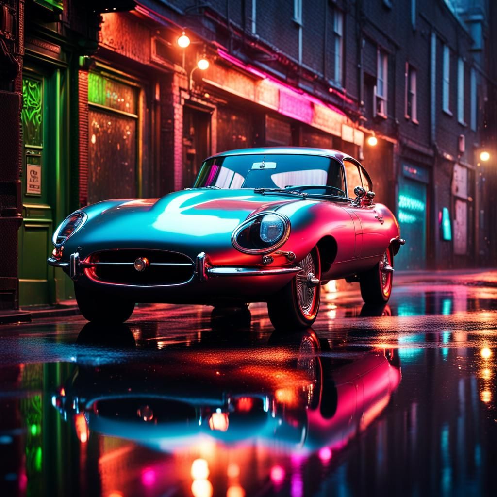 Cars of Neon City. - AI Generated Artwork - NightCafe Creator