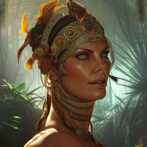 aztec priestess - AI Generated Artwork - NightCafe Creator