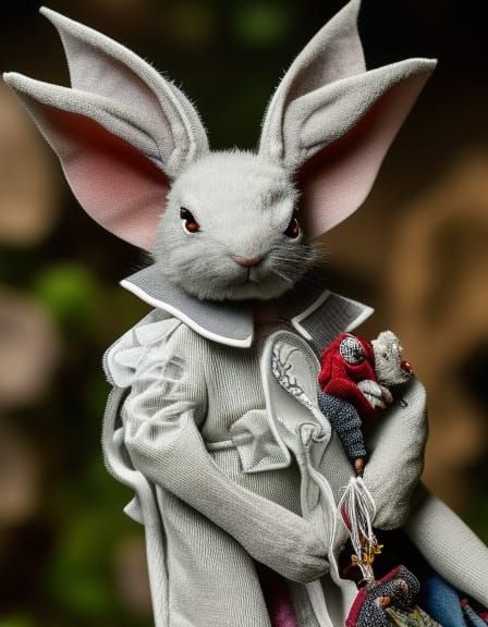 The vampire rabbit bride looks annoyed - AI Generated Artwork ...