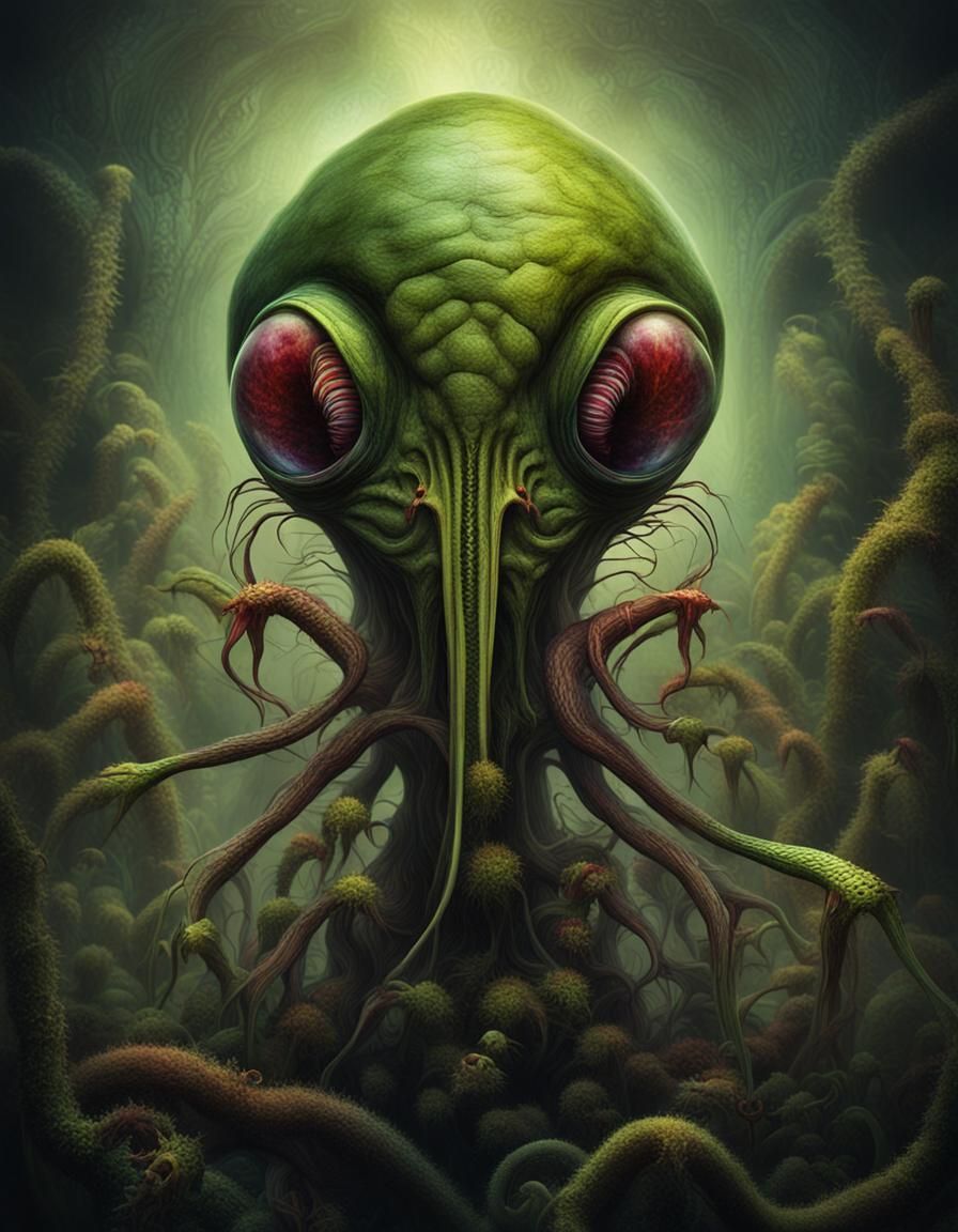 Mutant botanical horror - AI Generated Artwork - NightCafe Creator