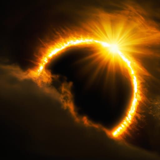 Solar eclipse - AI Generated Artwork - NightCafe Creator
