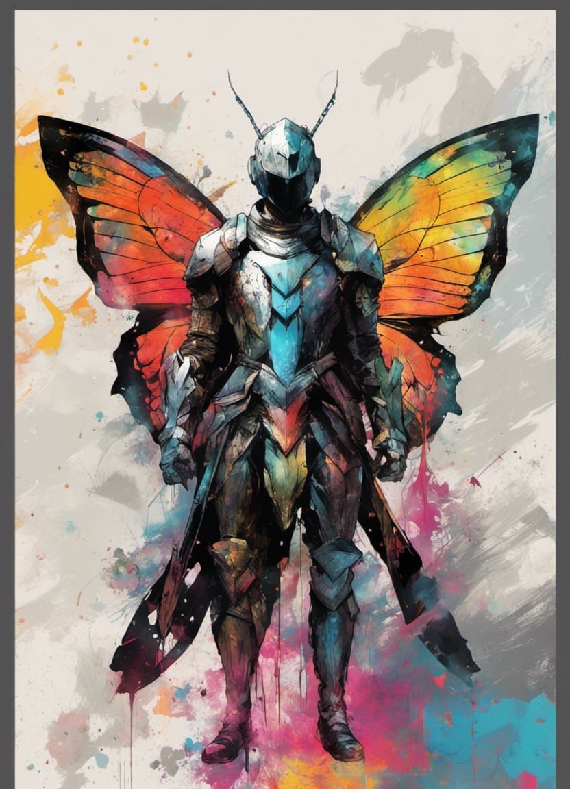Butterfly Knight - AI Generated Artwork - NightCafe Creator