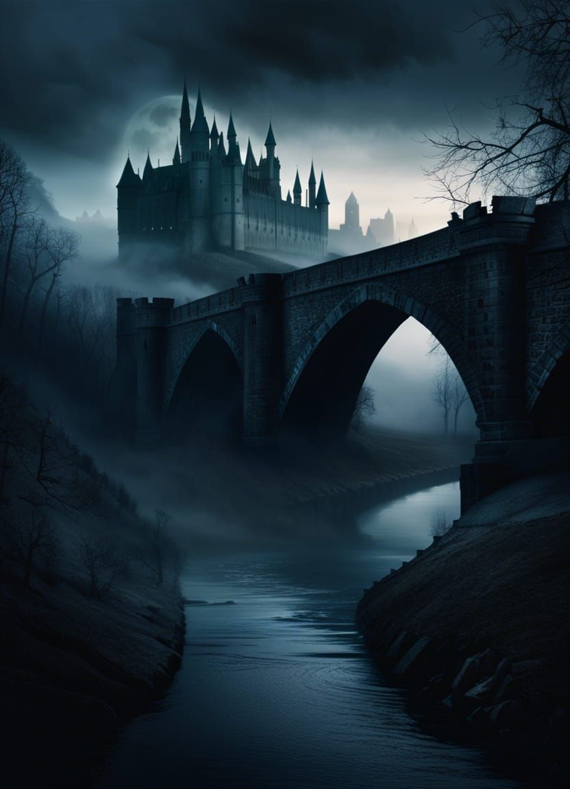 Gothic Bridge - AI Generated Artwork - NightCafe Creator