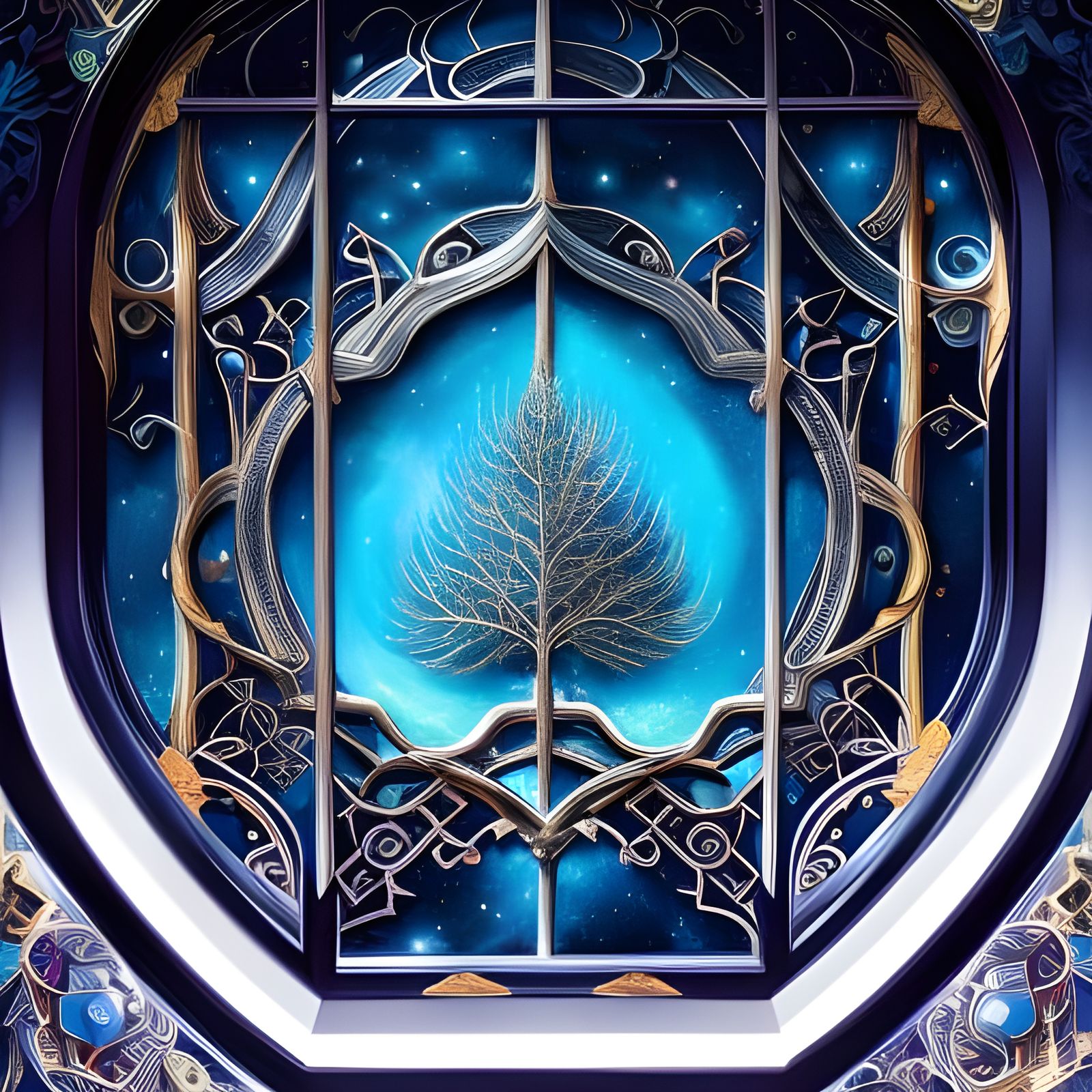 Galactic Window - AI Generated Artwork - NightCafe Creator