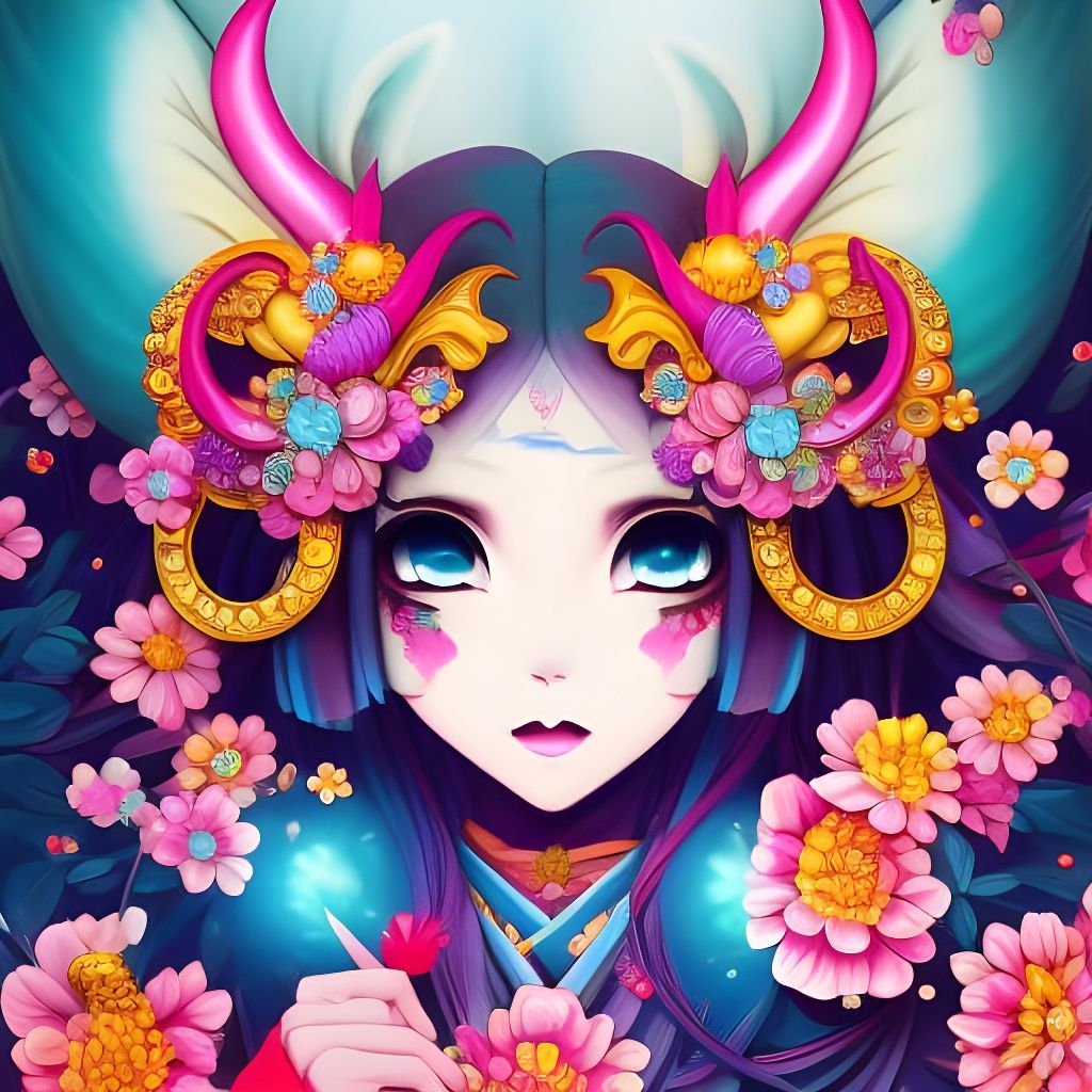 Oni Princess - AI Generated Artwork - NightCafe Creator