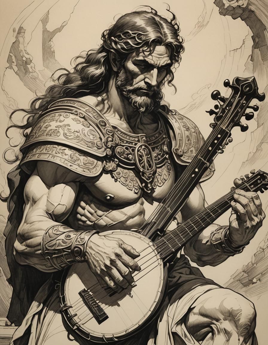Orpheus, the Greek most skilled with strings - AI Generated Artwork ...