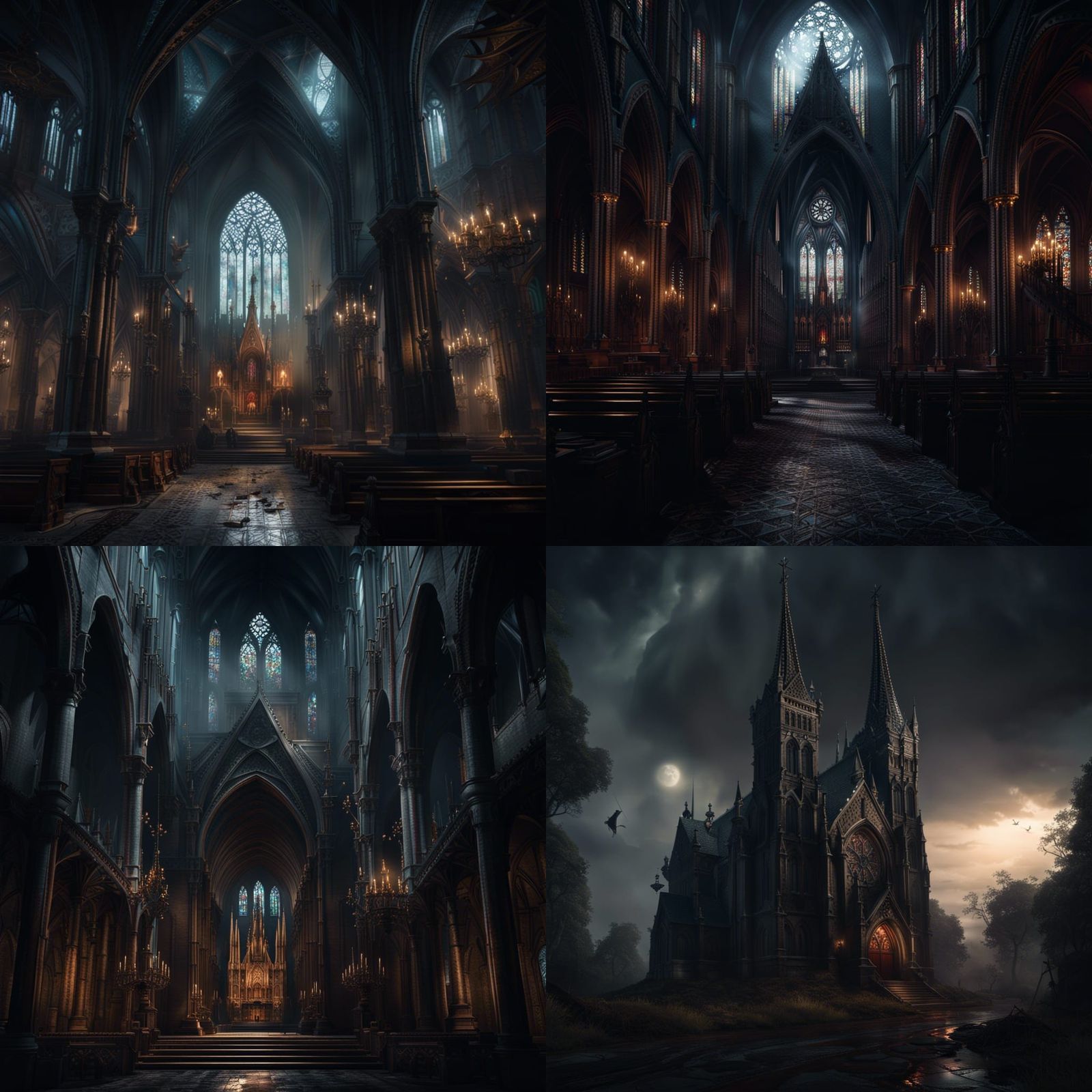 Gothic Churches - AI Generated Artwork - NightCafe Creator