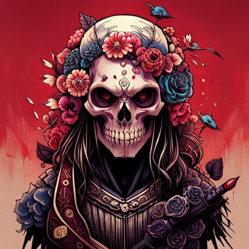 Skull - AI Generated Artwork - NightCafe Creator