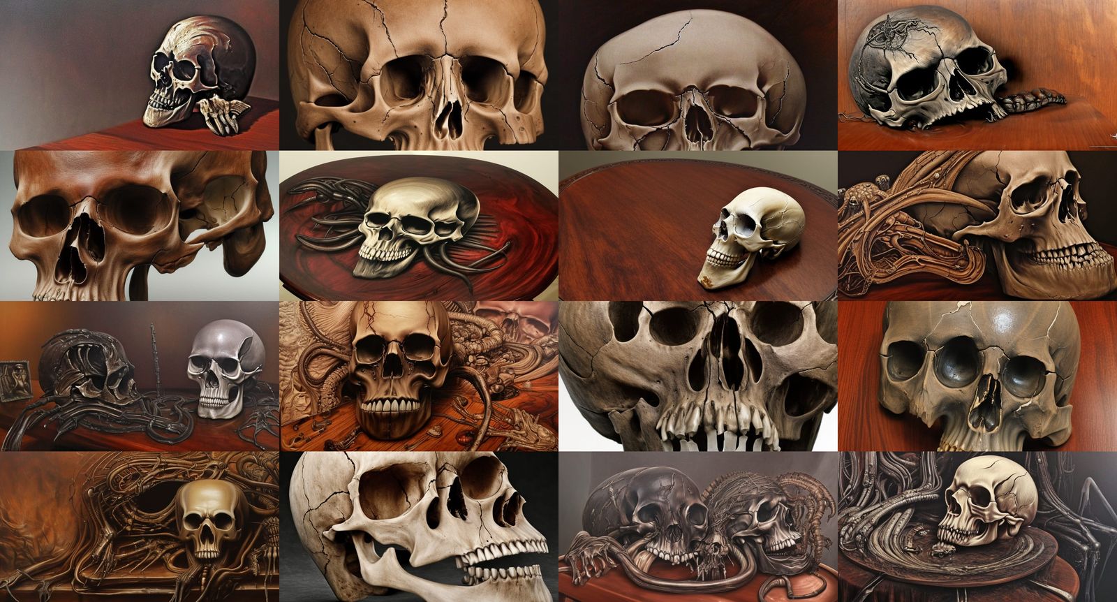 Skulls - AI Generated Artwork - NightCafe Creator