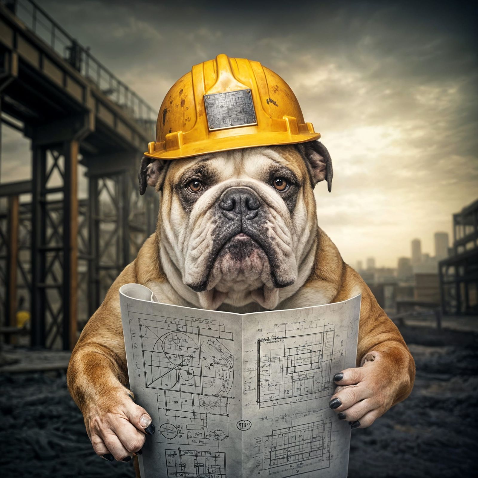 Dog at work. - Dog at work.