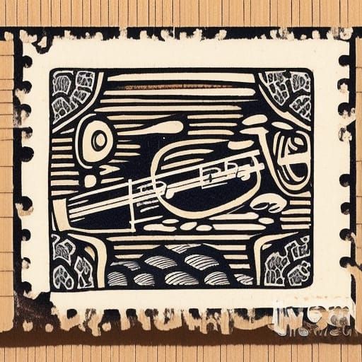 Postage Stamp - AI Generated Artwork - NightCafe Creator