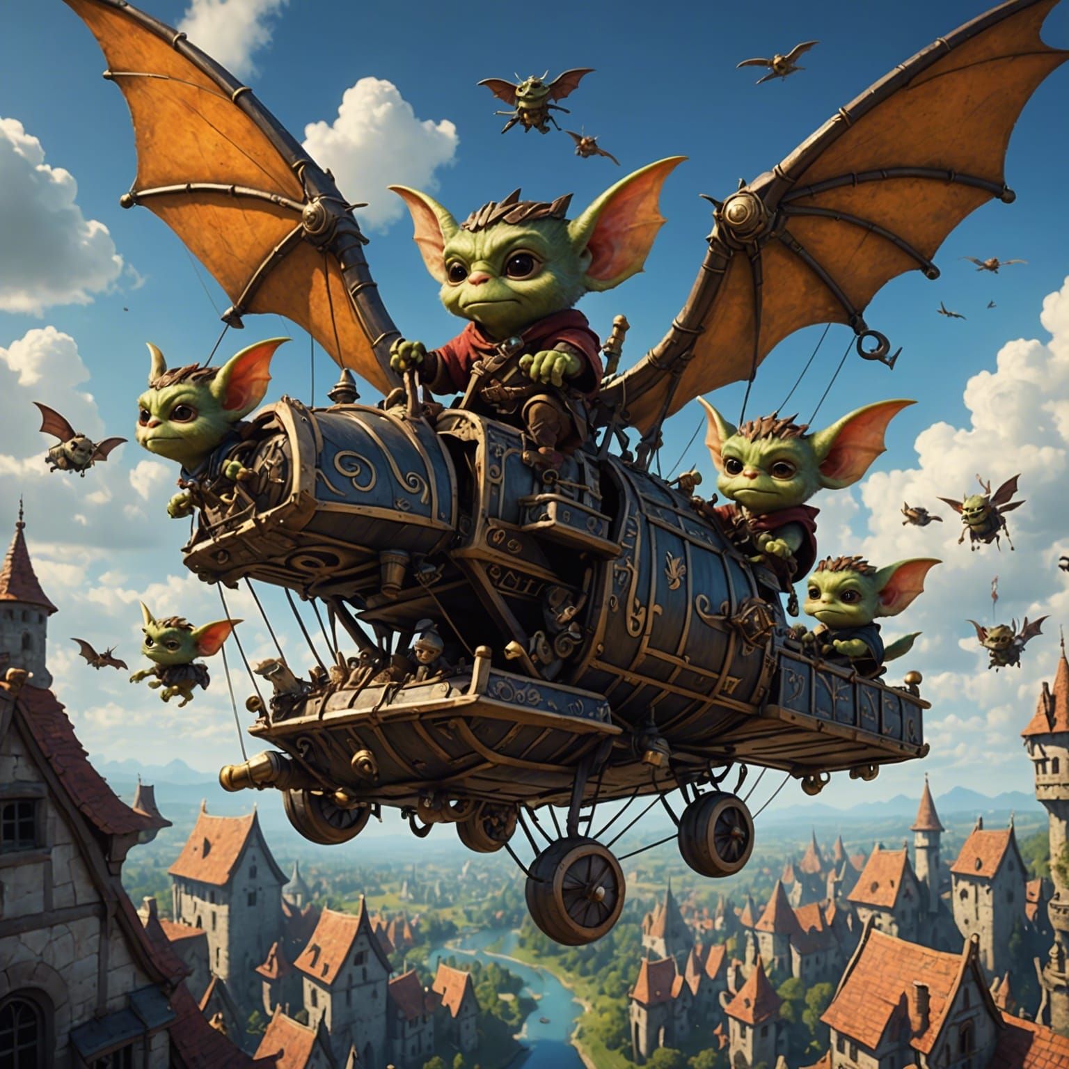 Oh great... THEY FLY NOW! - AI Generated Artwork - NightCafe Creator