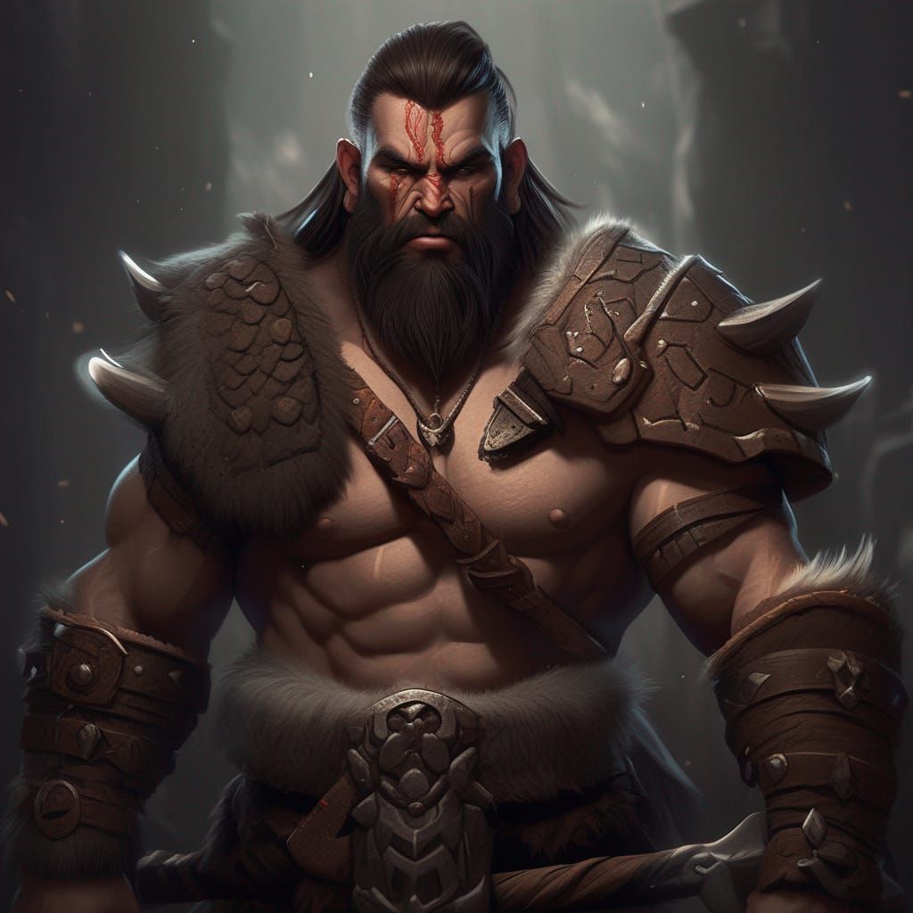 Barbarian - prepare for War - AI Generated Artwork - NightCafe Creator