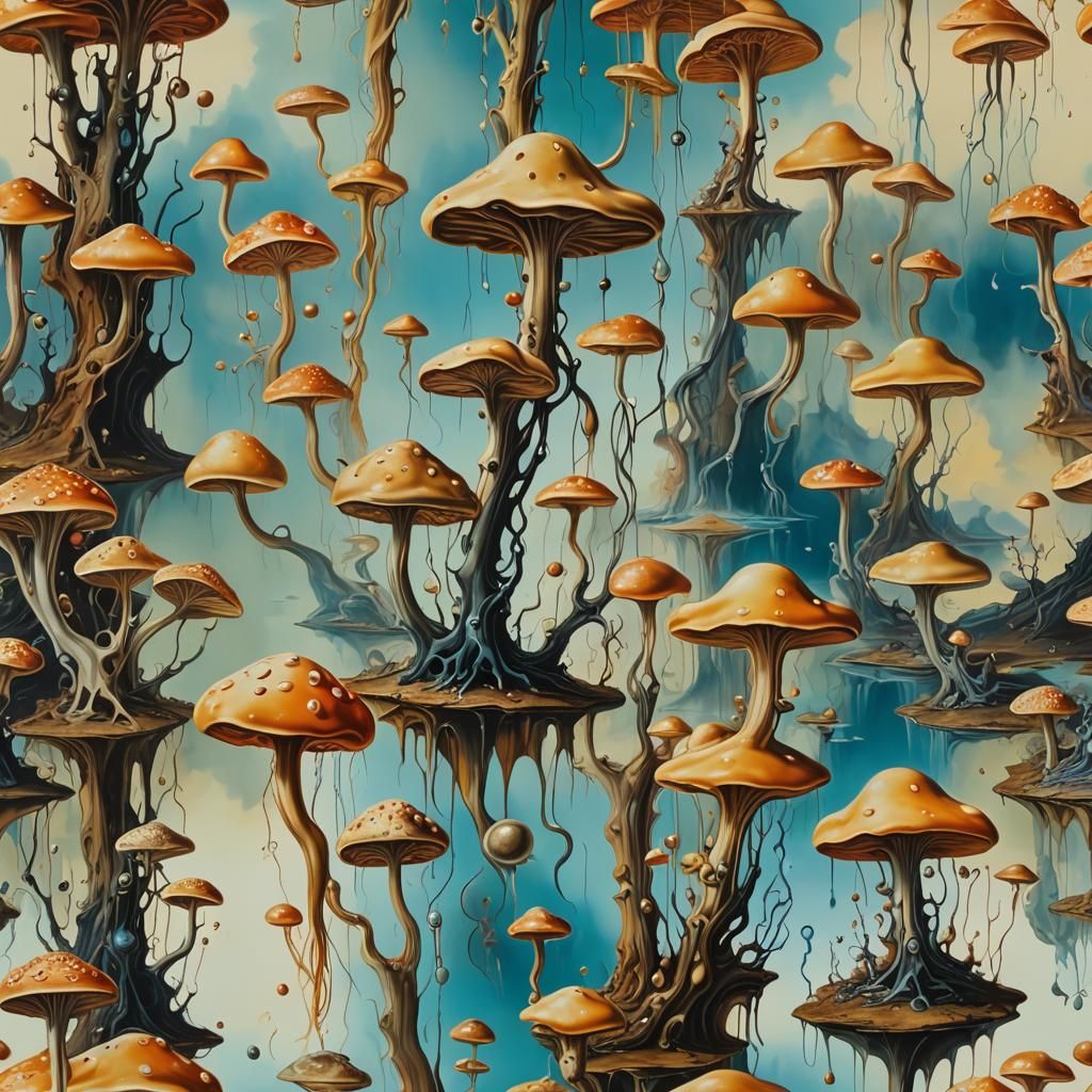 Fungi Mushrooms, Surreal Mushrooms, Psychedelic Mushrooms #2 - AI ...
