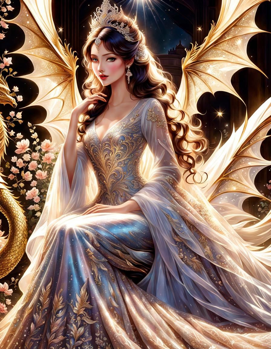 Anime Dragon Princess - AI Generated Artwork - NightCafe Creator