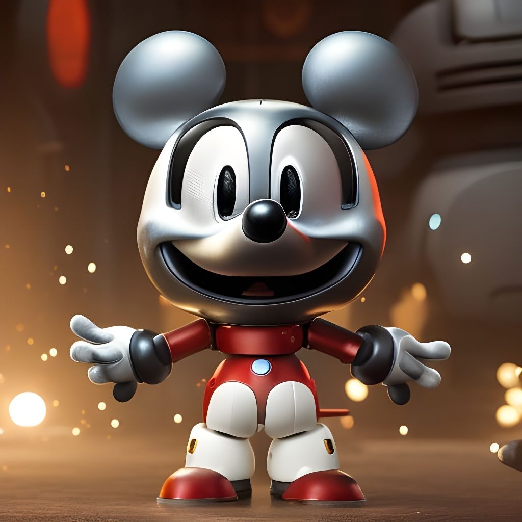 Robot Mickey 🤖 - AI Generated Artwork - NightCafe Creator