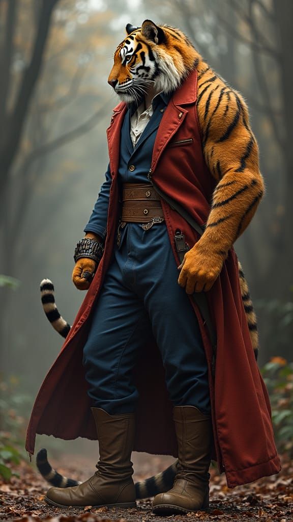 Marvel Tiger Sorcerer: A Hyper Realistic Fusion - AI Art