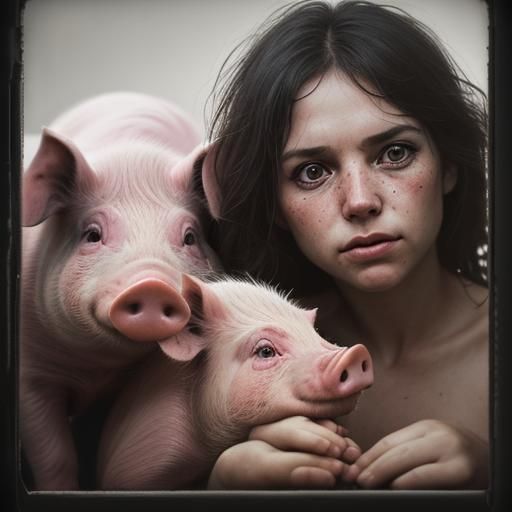 Pig Friends - AI Generated Artwork - NightCafe Creator