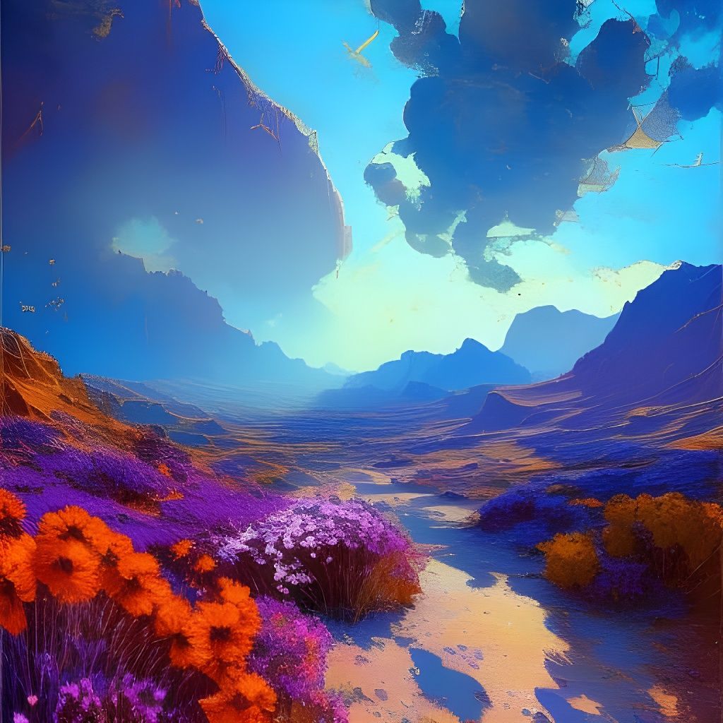 Desert solitaire - AI Generated Artwork - NightCafe Creator