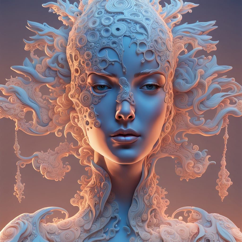 Have a nice clay! - Surreal Clay Sculpture with Fractal Form...