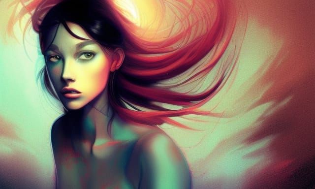 Strange girl - AI Generated Artwork - NightCafe Creator