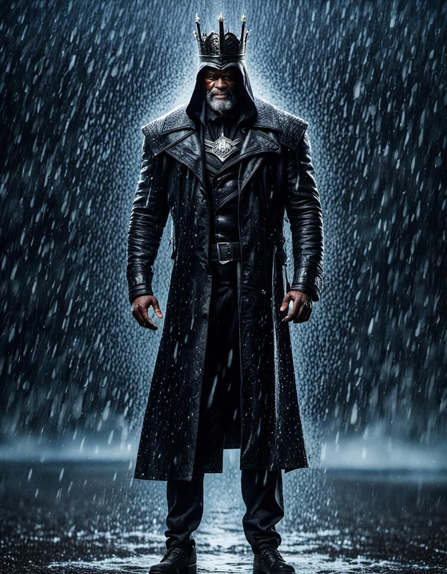 The mighty 👑 Drizzle, Drizzle King, standing tall amidst a 🌧️ downpour ...