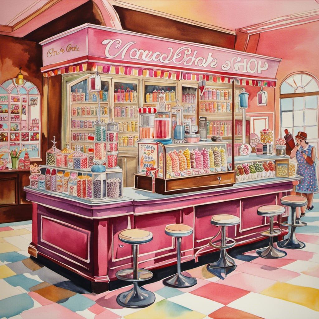 Candy Shop - AI Generated Artwork - NightCafe Creator