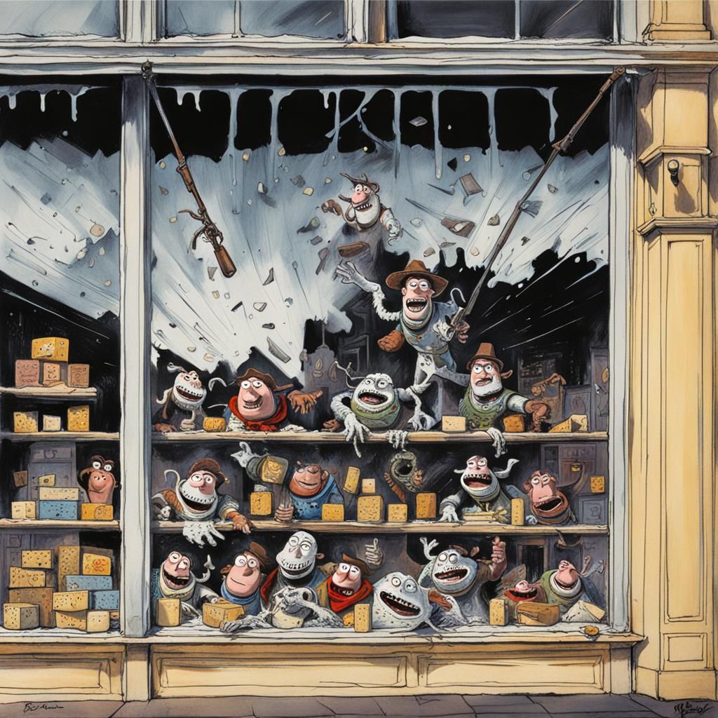 Toys Escaping the Toy Store Window - AI Generated Artwork - NightCafe ...