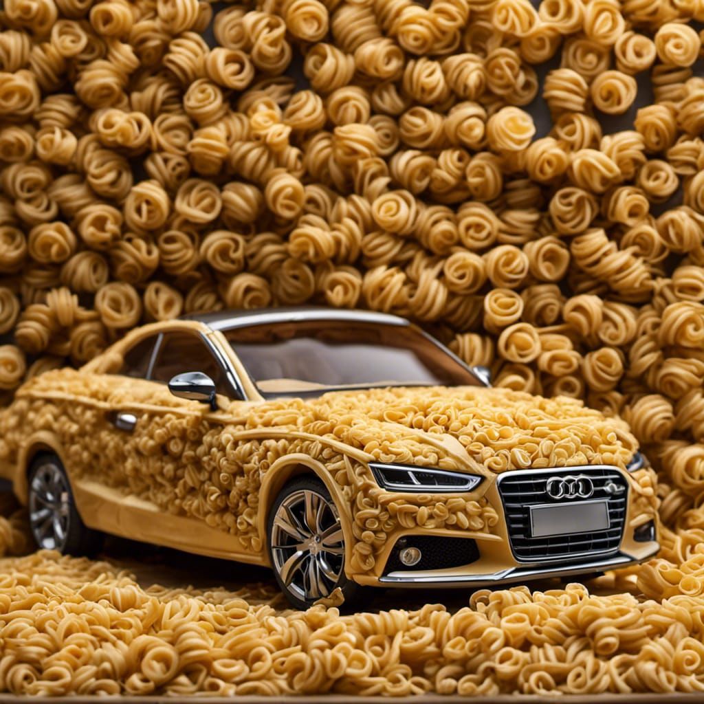 Car made of pasta - AI Generated Artwork - NightCafe Creator