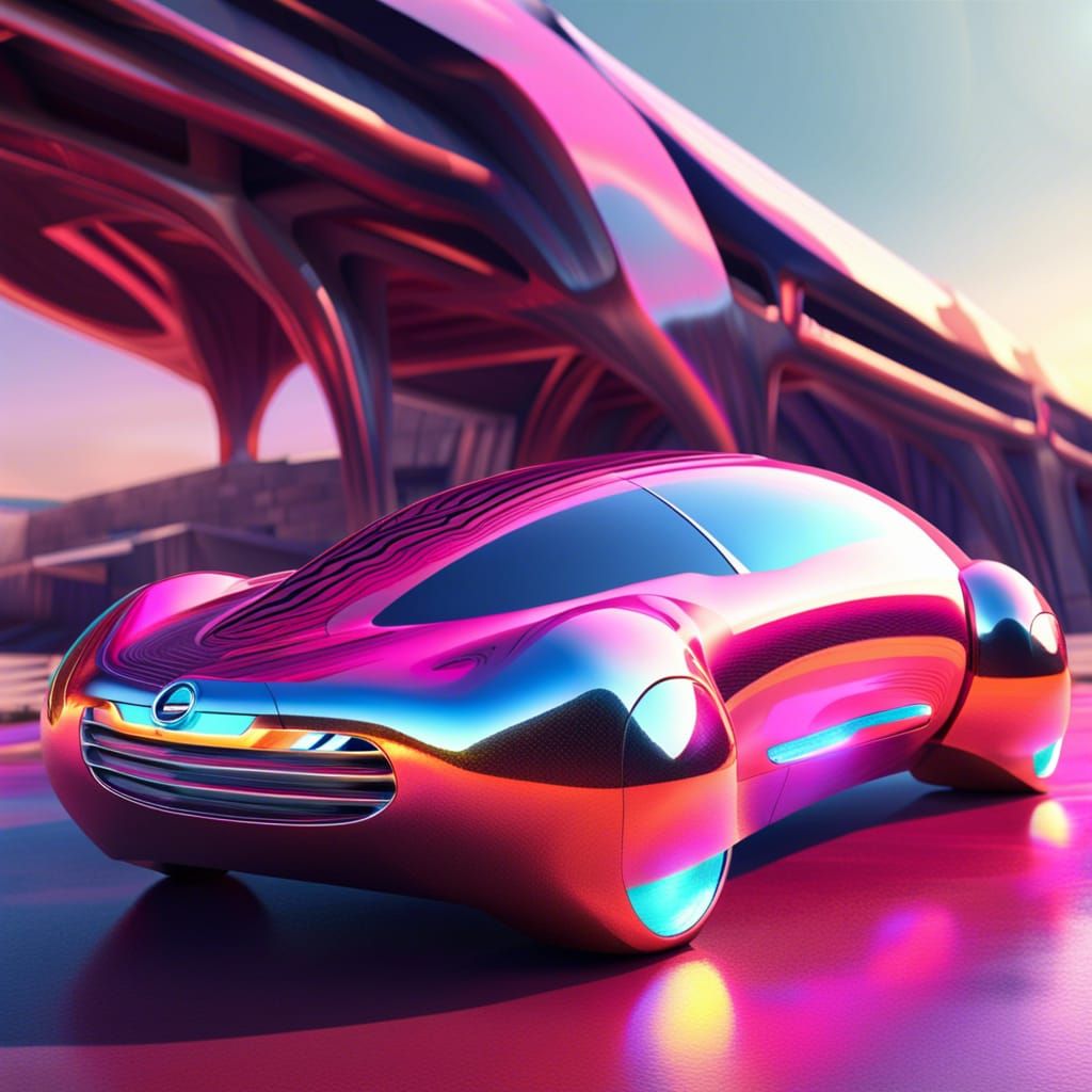 Futuristic cosmic car - AI Generated Artwork - NightCafe Creator