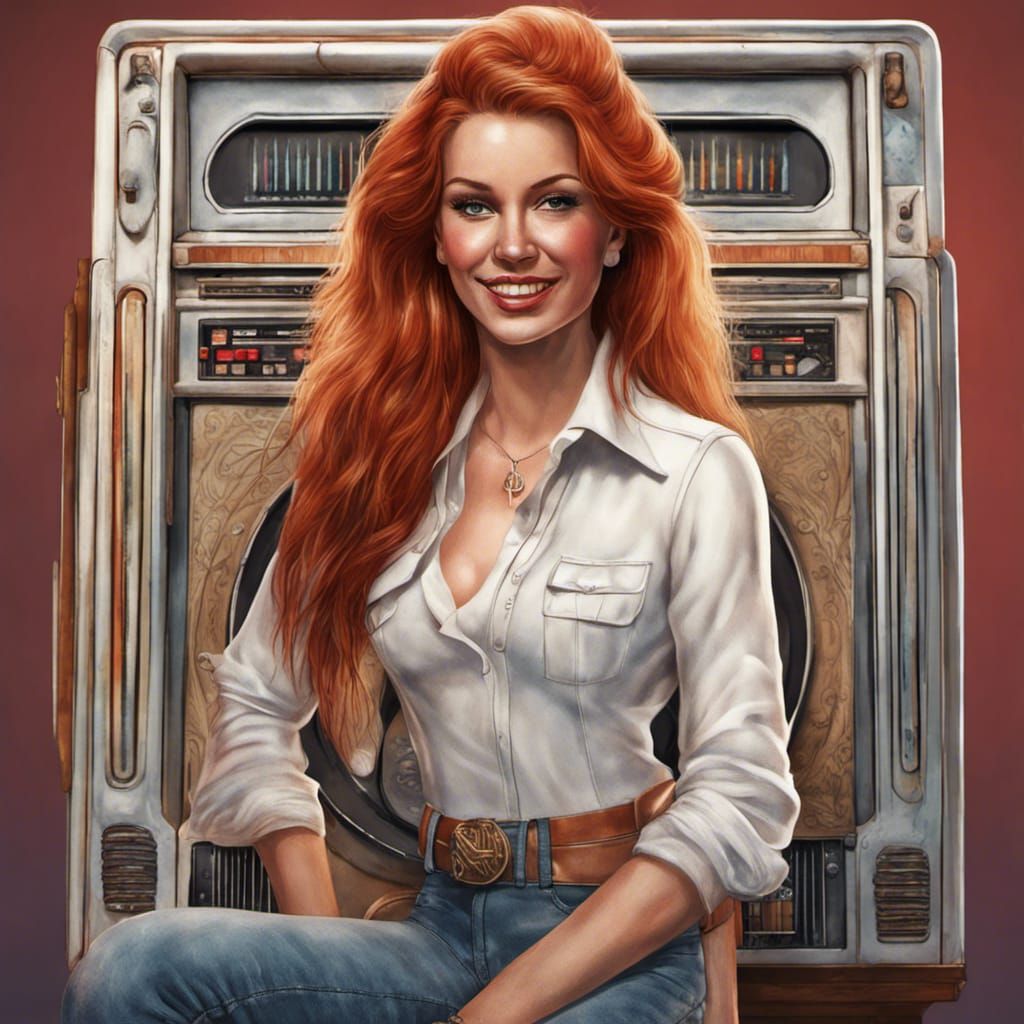 Jukebox girl… - AI Generated Artwork - NightCafe Creator