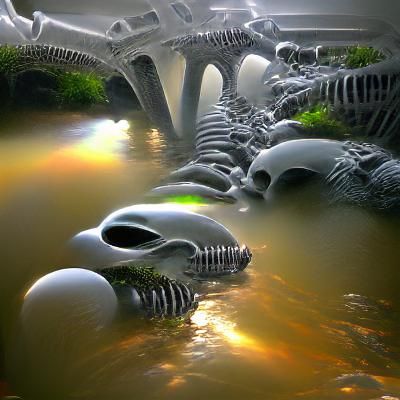 Alien River - AI Generated Artwork - NightCafe Creator