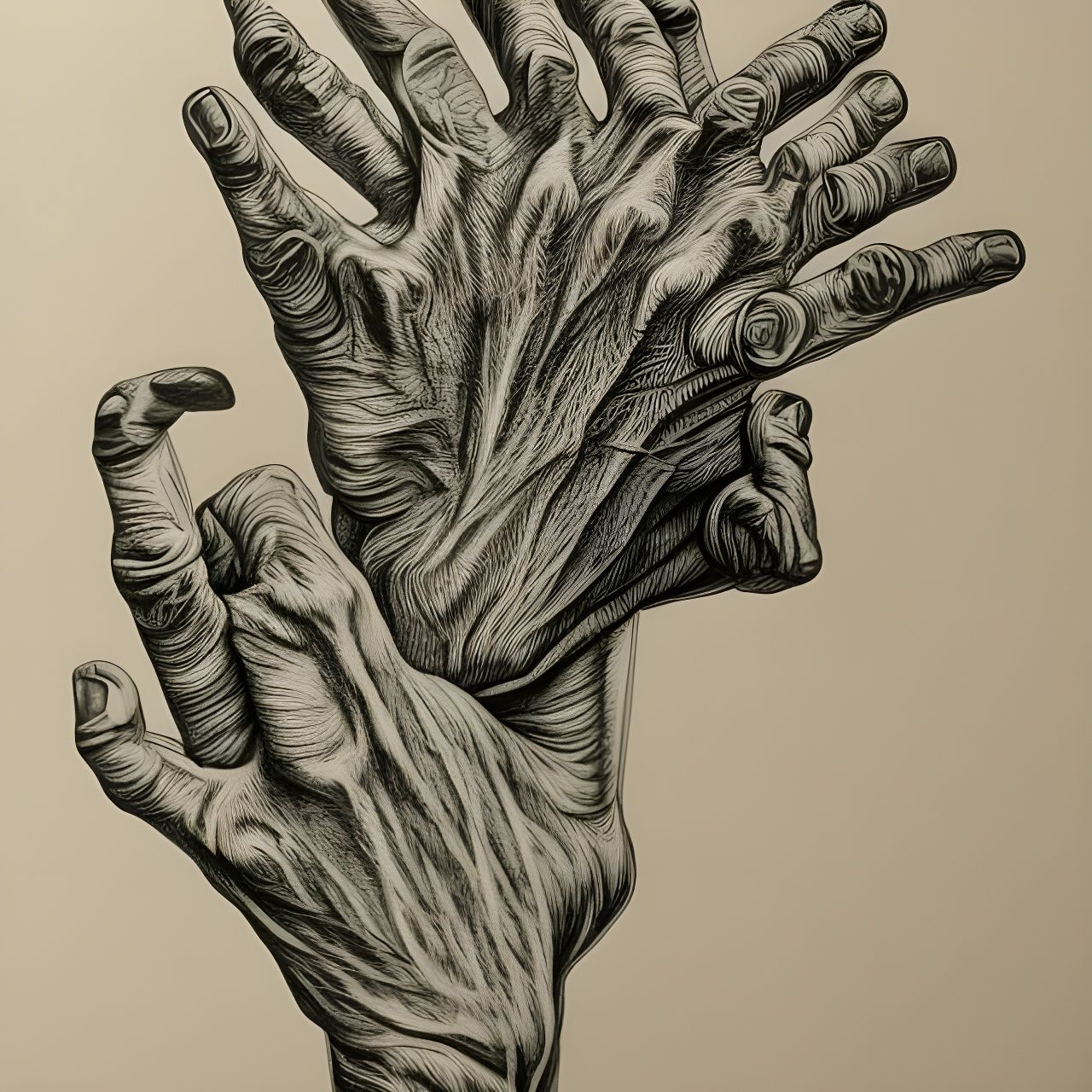 Hyper-Detailed masterpiece of a hand - AI Generated Artwork - NightCafe ...