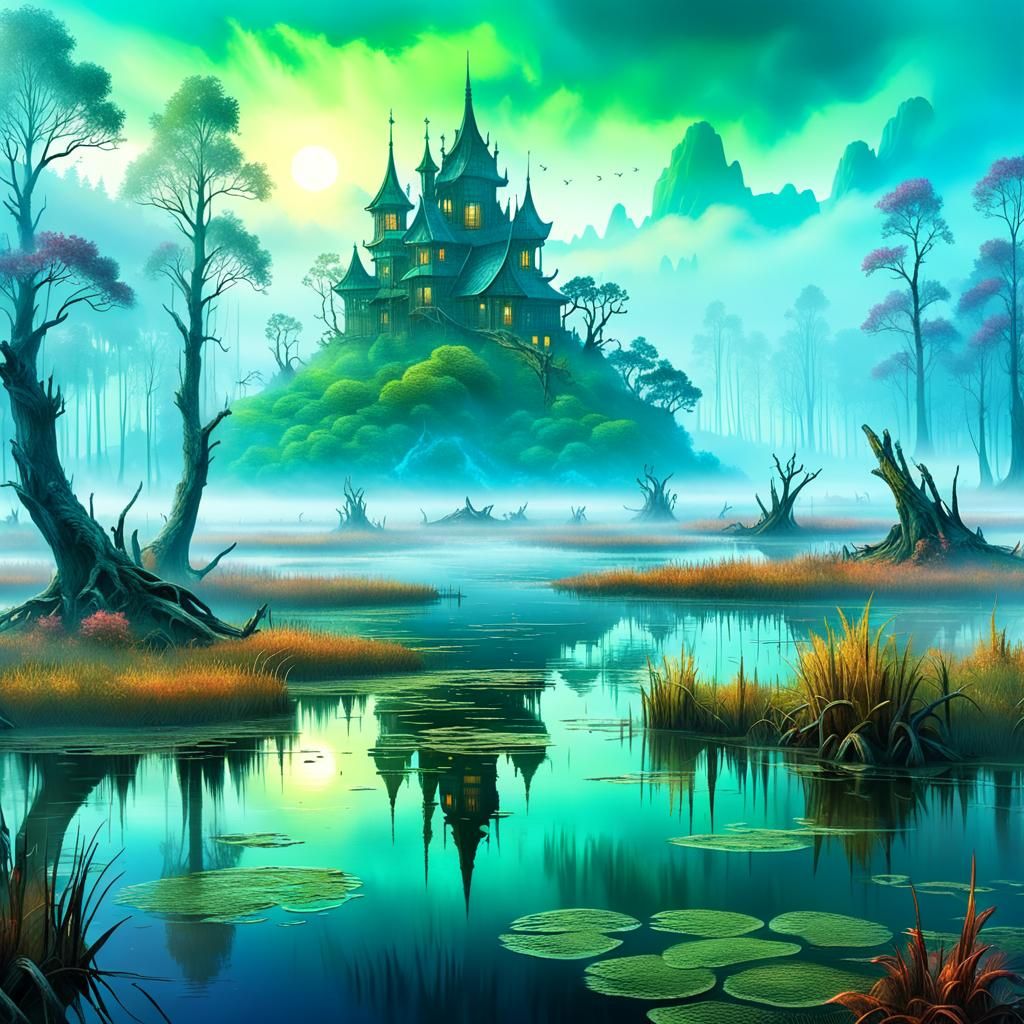Big swamp - AI Generated Artwork - NightCafe Creator