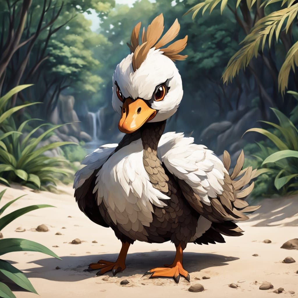 Regal Ground Fakemon Swan Inspired by Nature and S... - AI Art