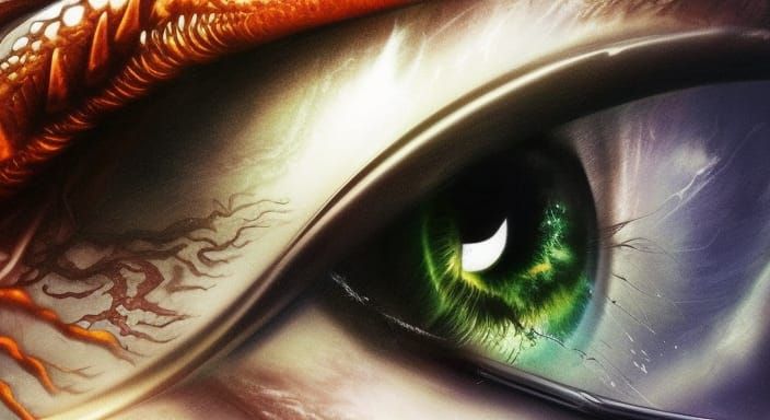 Red Drake's Eye - AI Generated Artwork - NightCafe Creator