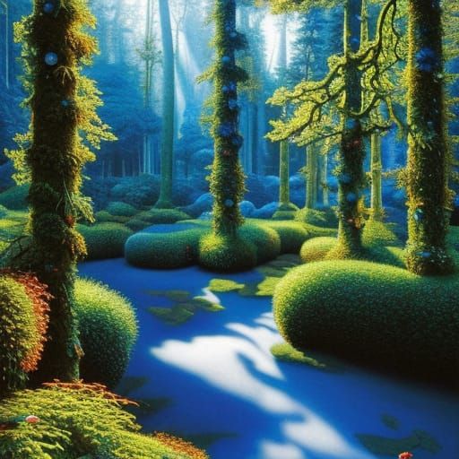Magic Forest - AI Generated Artwork - NightCafe Creator