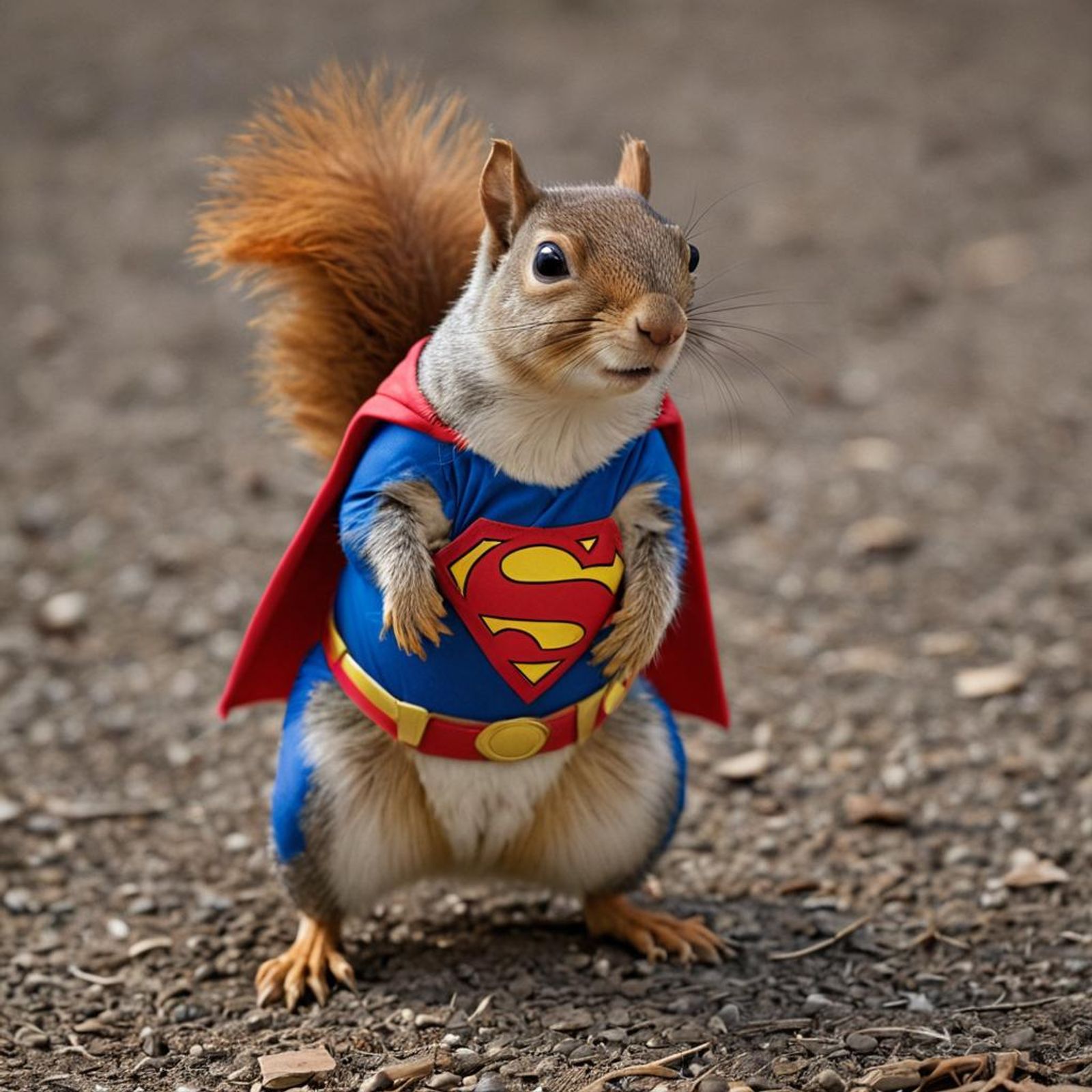 A squirrel dressed as superman - AI Generated Artwork - NightCafe Creator