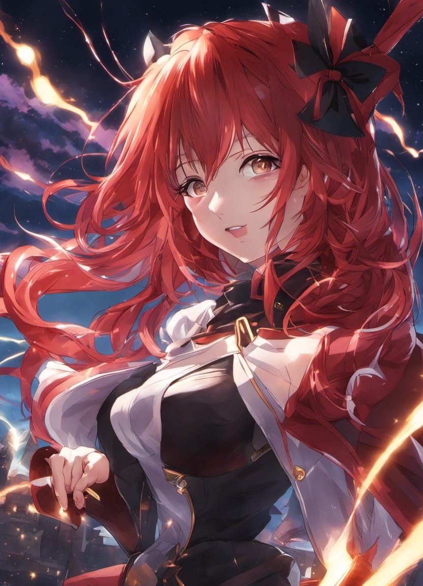 Lightning Red - AI Generated Artwork - NightCafe Creator