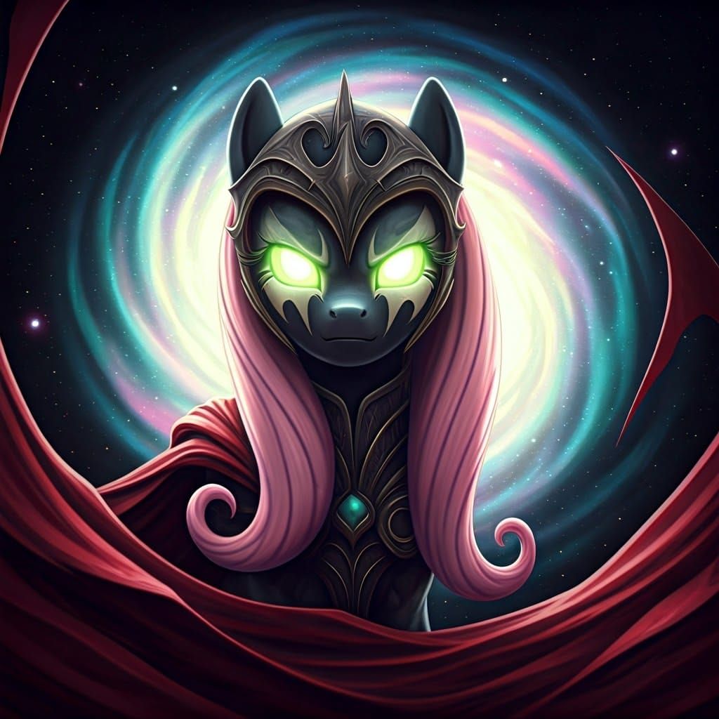 Fluttershy (MLP) as Spawn (comic) - Gothic Goddess Emerge fr...