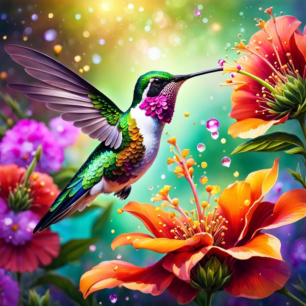 Hum like the hummingbird! - AI Generated Artwork - NightCafe Creator