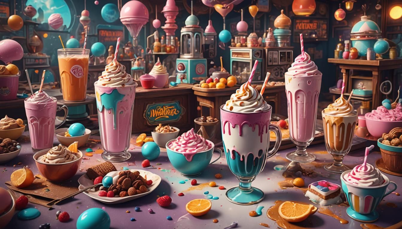 Milkshake Dream. - AI Generated Artwork - NightCafe Creator