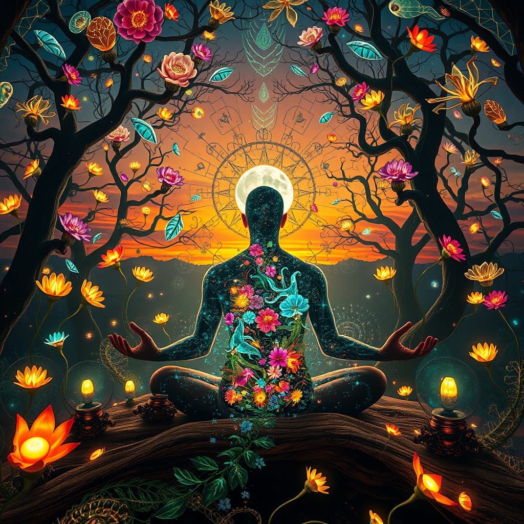 Dreamlike Encounter in Vibrant, Whimsical Fantasy ... - AI Art