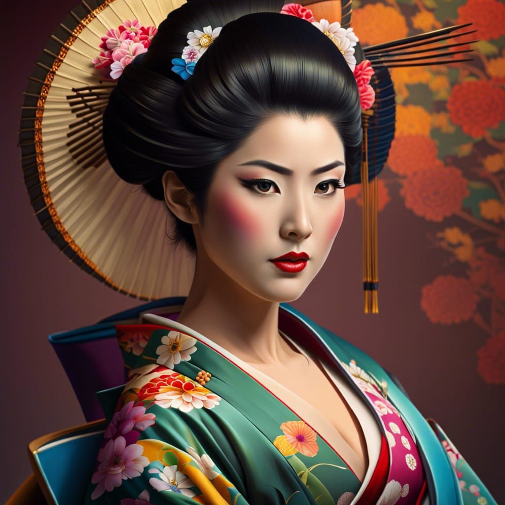 Geisha - AI Generated Artwork - NightCafe Creator
