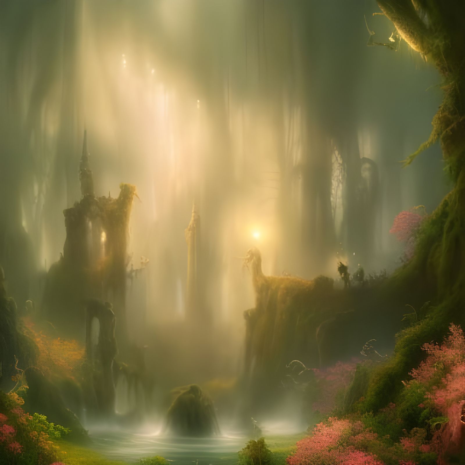 Enchanted landscape - AI Generated Artwork - NightCafe Creator
