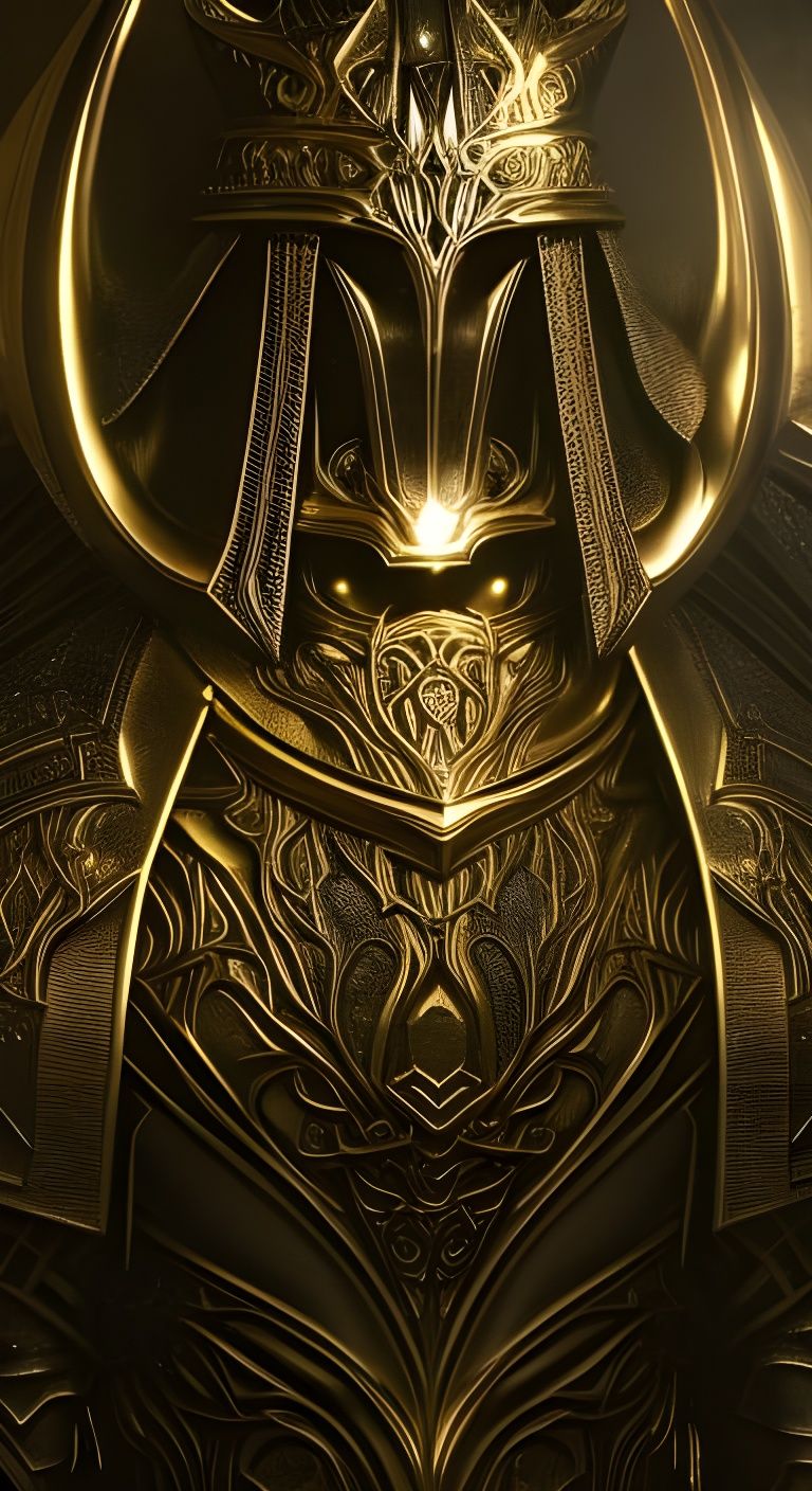 Golden Void Knight - AI Generated Artwork - NightCafe Creator
