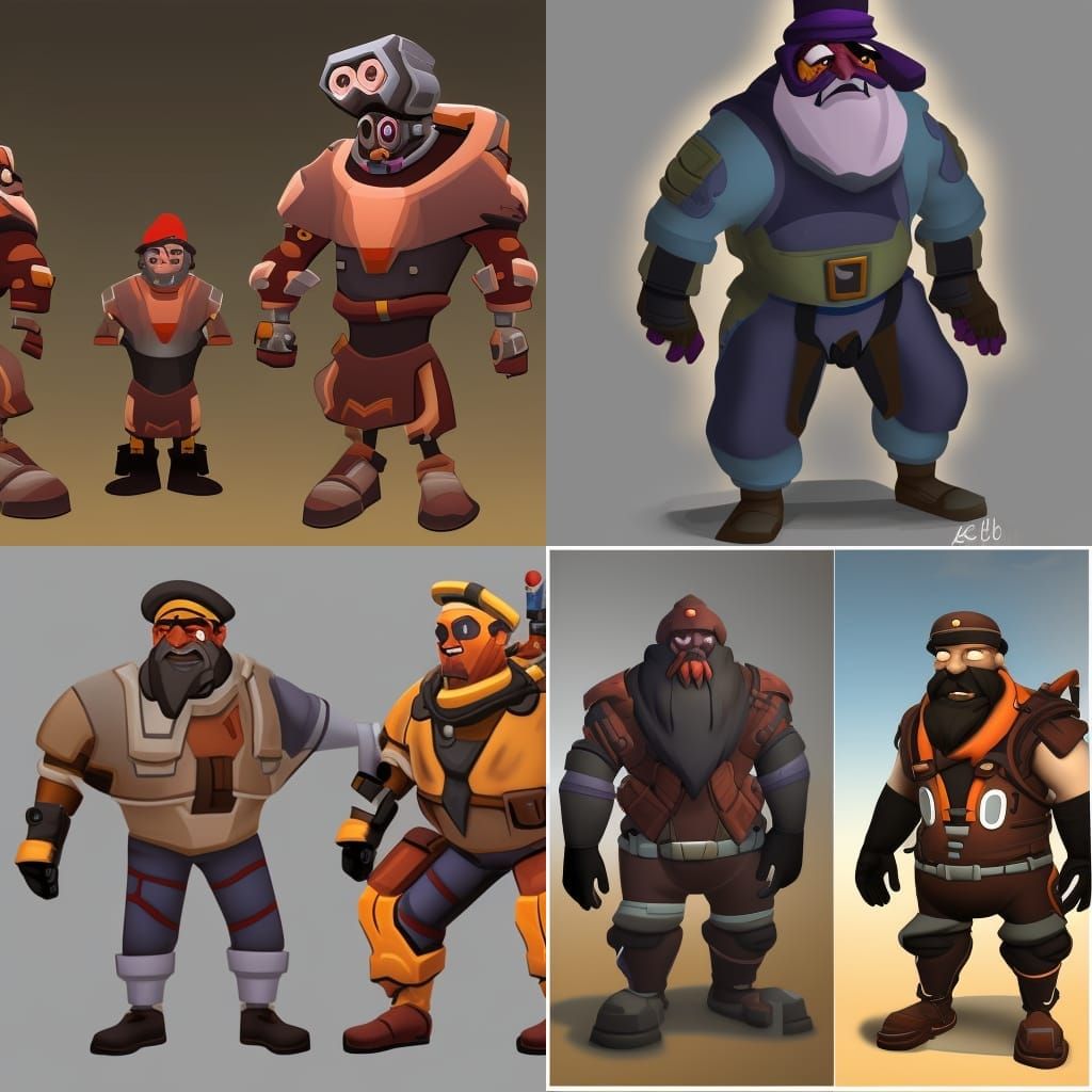 fusion of the Engineer from Team Fortress 2 with a Dwarf from Deep Rock ...