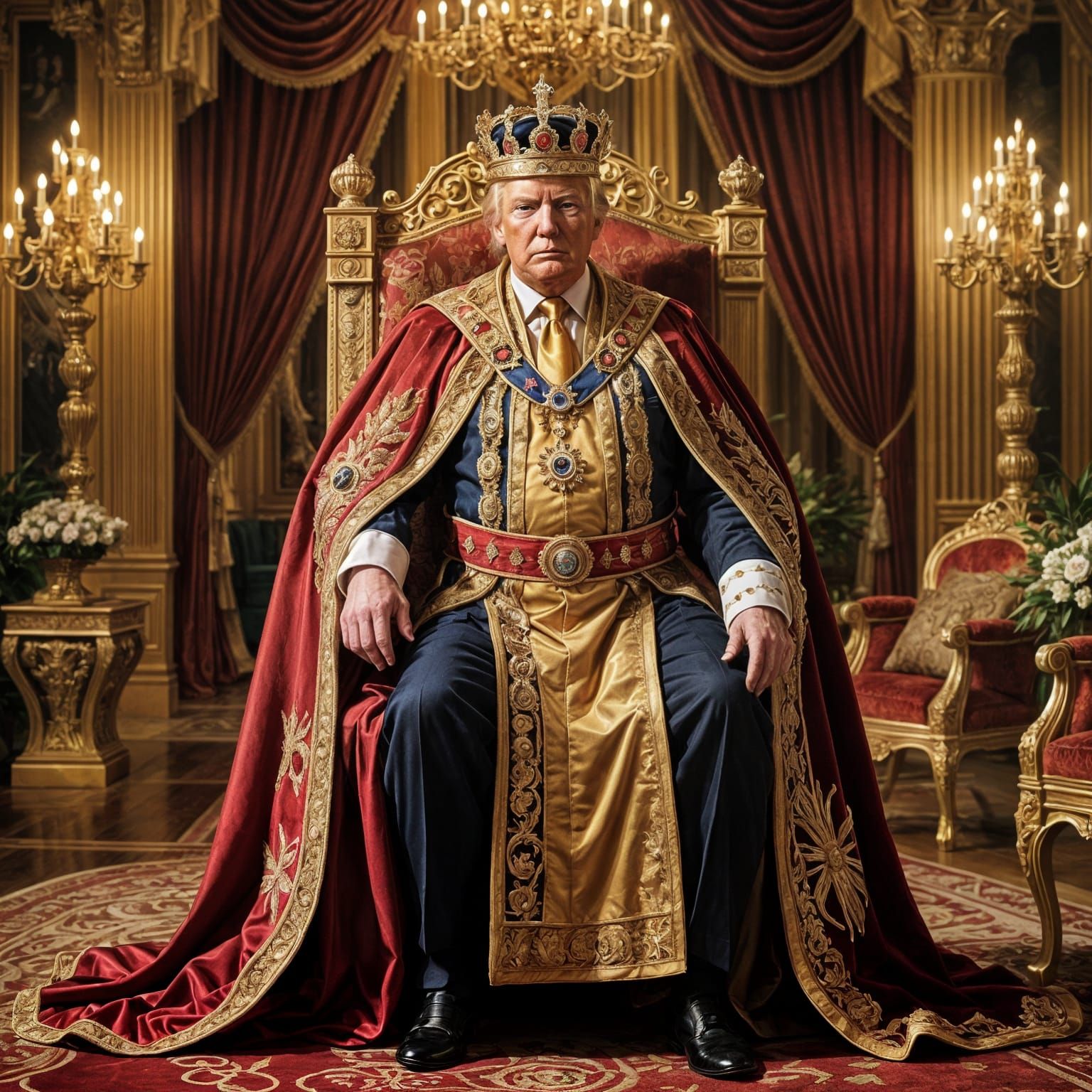 All Hail our new glorious leader, Trump the First, by the Grace of God ...