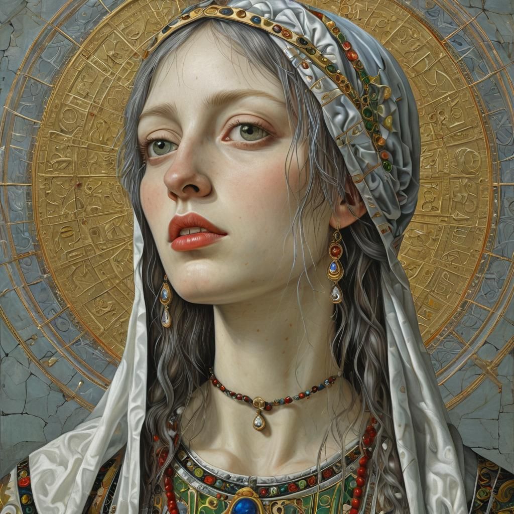 Renaissance Woman, Fantastical, Surrealist, Hyper-realism, Mantegna ...