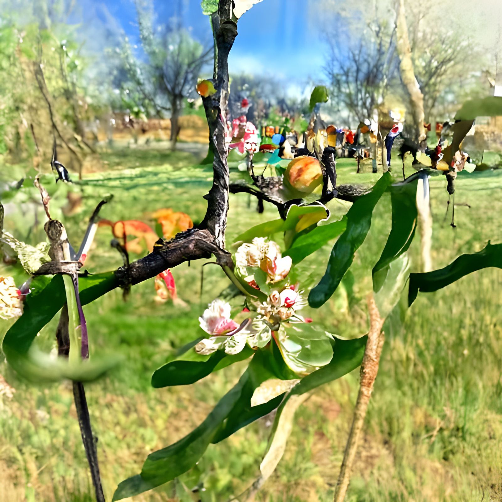 Springtime in the Orchard - AI Generated Artwork - NightCafe Creator